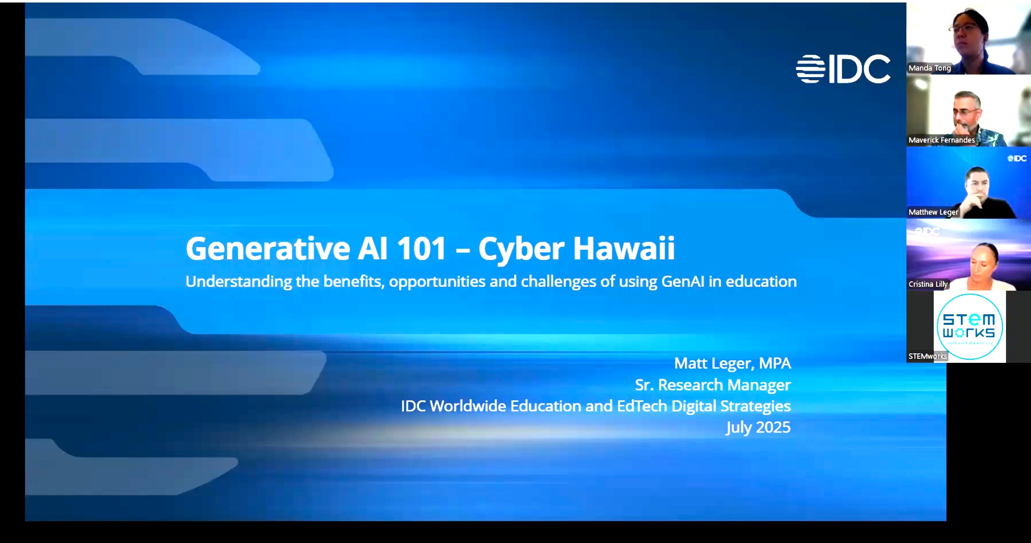 Generative AI 101 for K-12 education audience - CyberHawaii